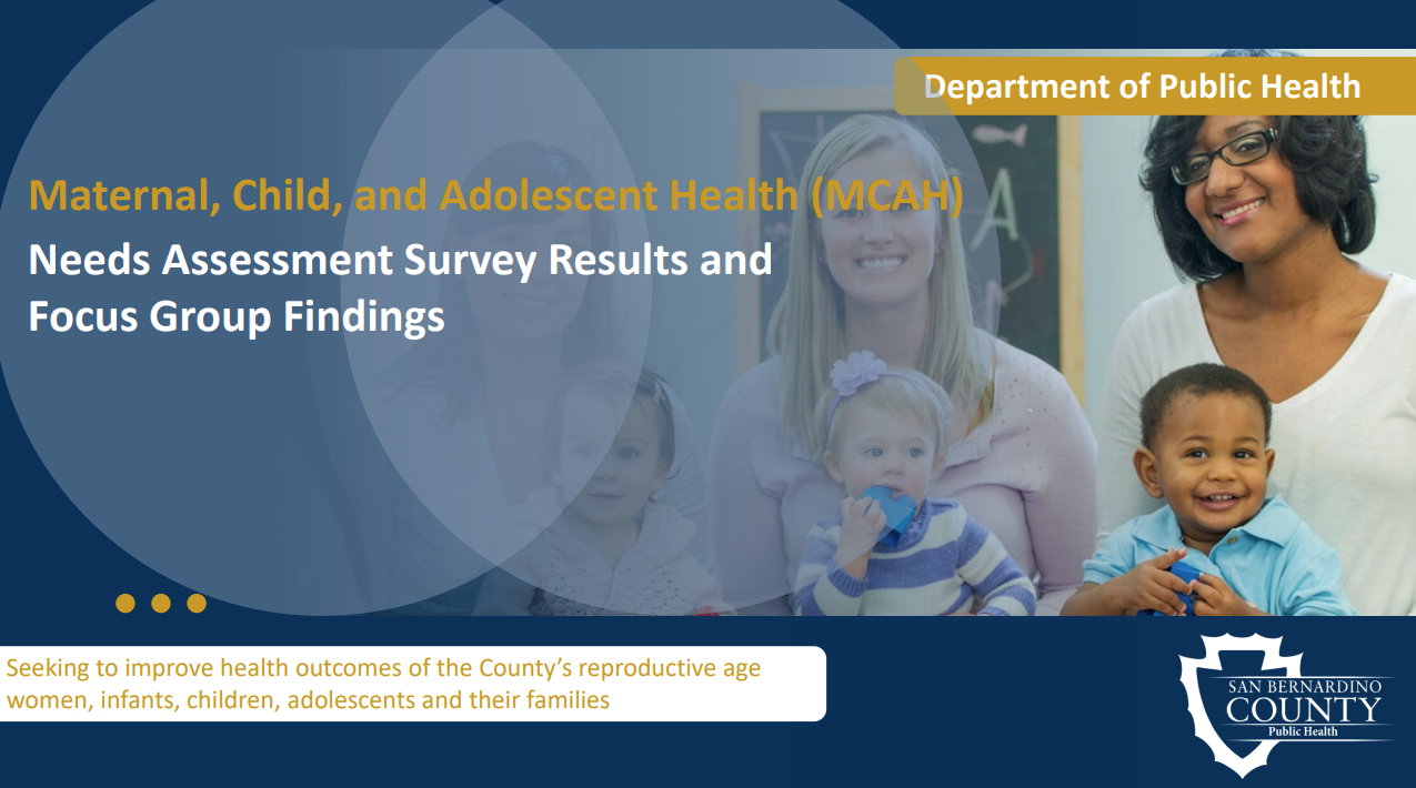 Maternal, Child & Adolescent Health – Department of Public Health